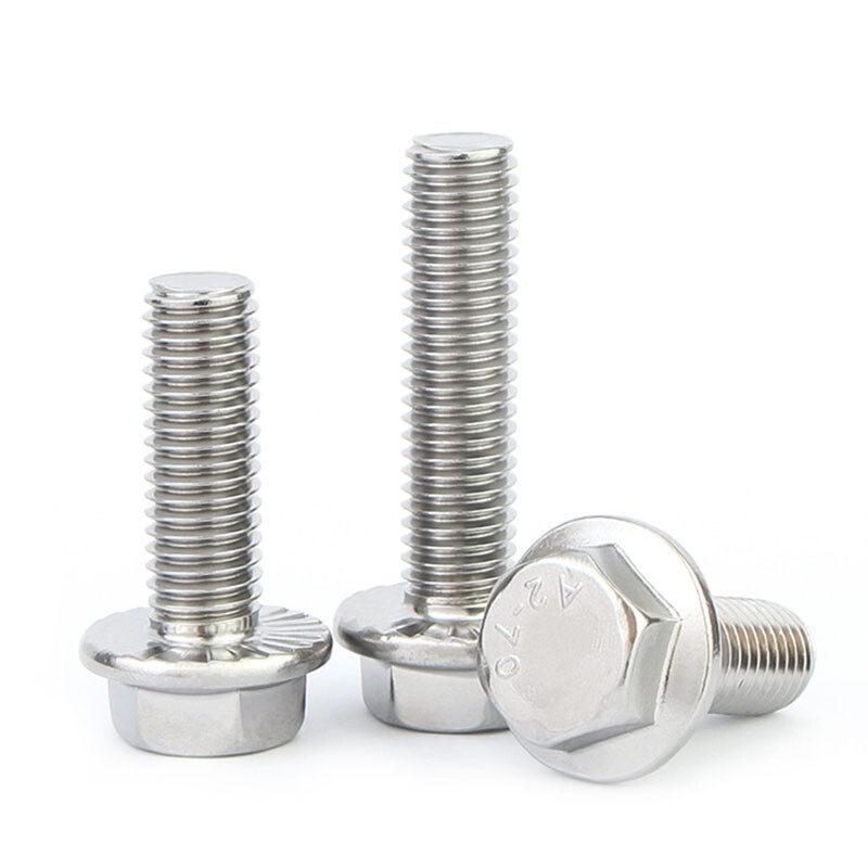 Metric Bolts A2 Stainless Steel Flanged Hex Head Bolts - M5 M6 M8 M10 ...
