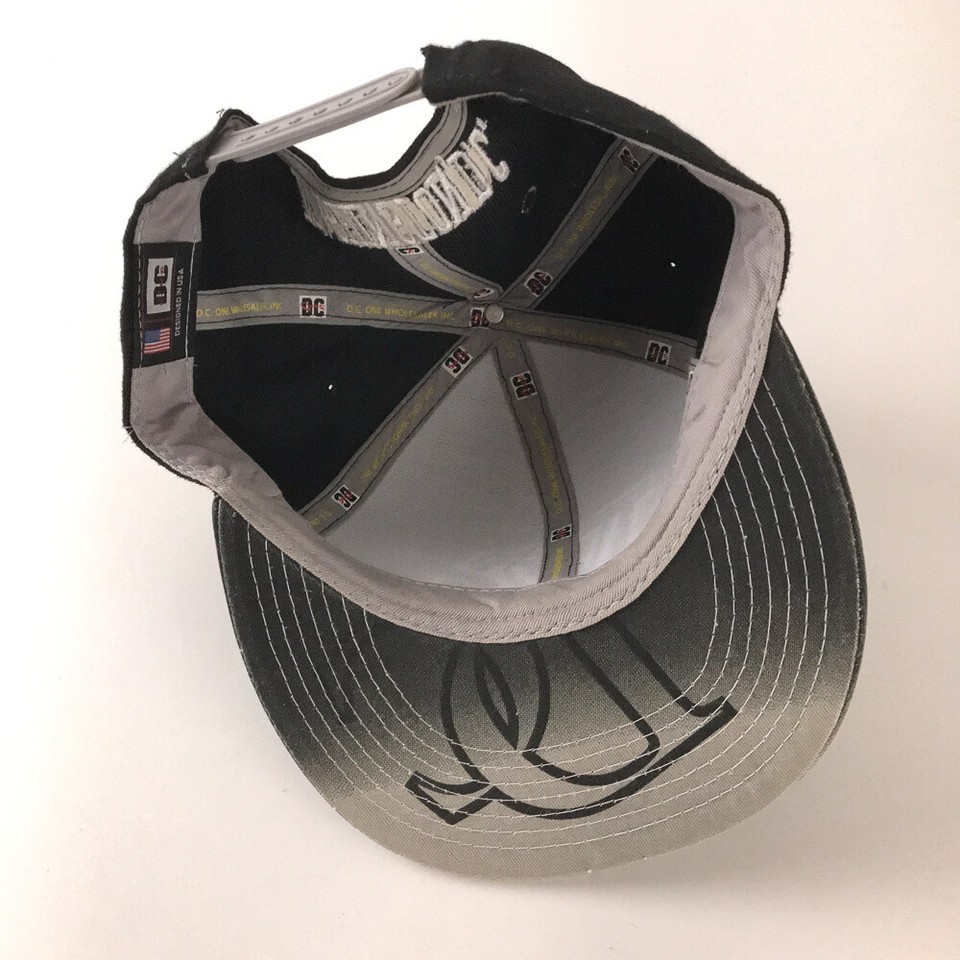 Washington D.C. snapback hat faded gradient flat brim black gray | eBay