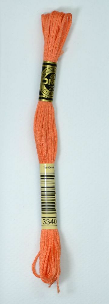 DMC Stranded Cotton Embroidery Floss, Colour 3340 Medium Apricot | eBay Australia