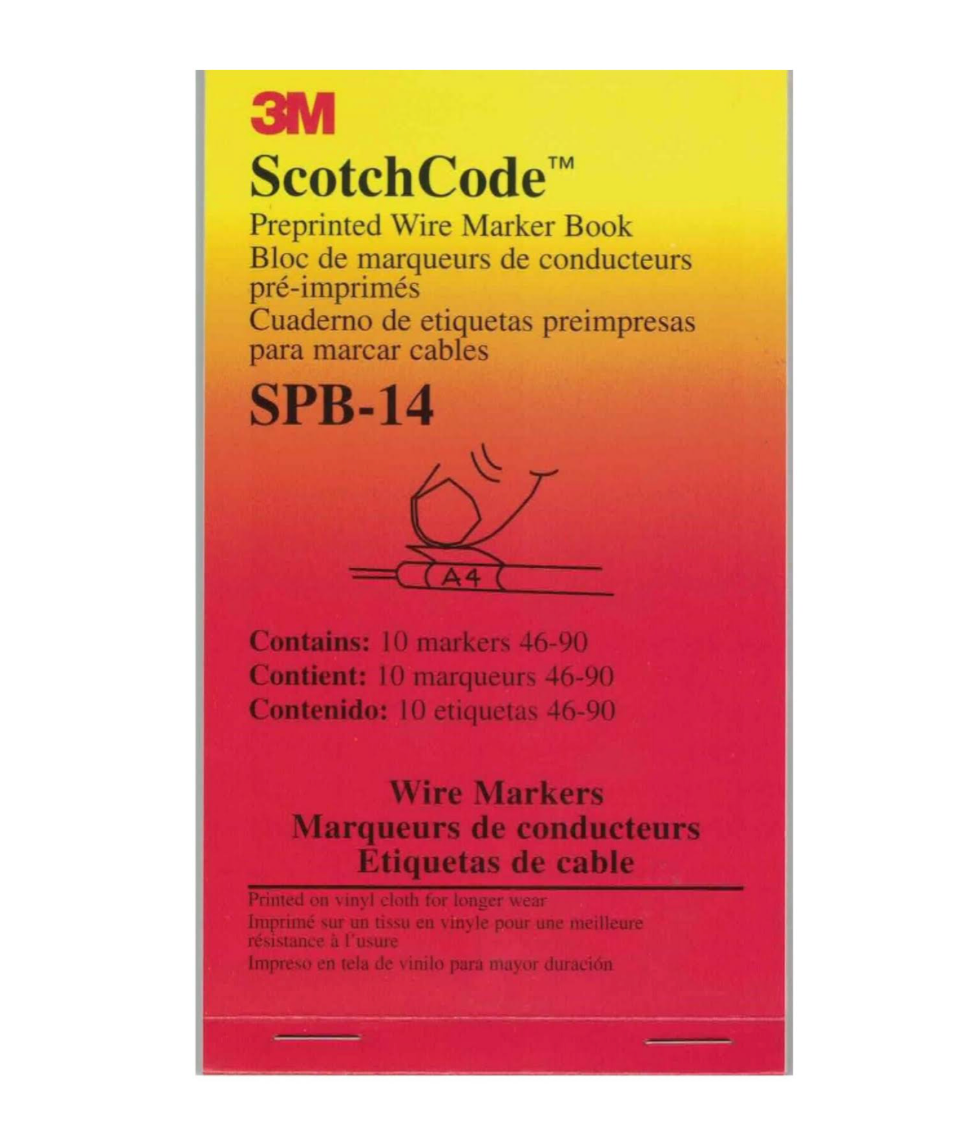3m Scotchcode SPB-14 Preprinted Wire Marker Book New 1 Pack of 11 | eBay