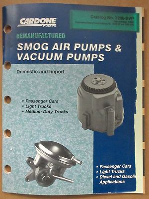 Cardone Remanufactured Smog Air Pumps & Vacuum Pumps Nov 1996 Domestic ...