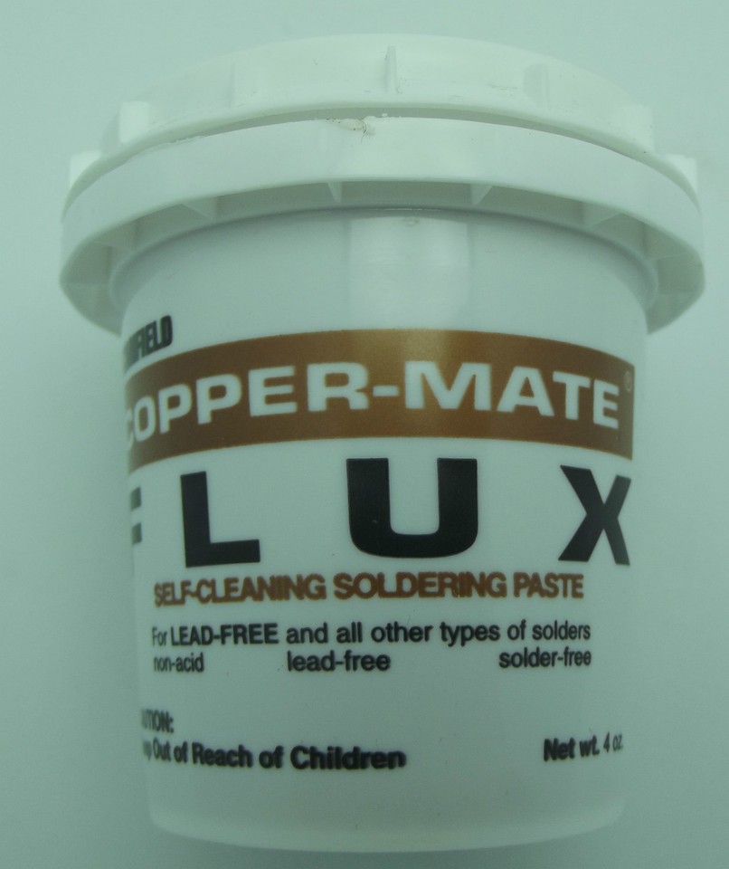 4 oz COPPER-MATE PASTE FLUX Canfield Stained Glass Soldered Art Pendant ...