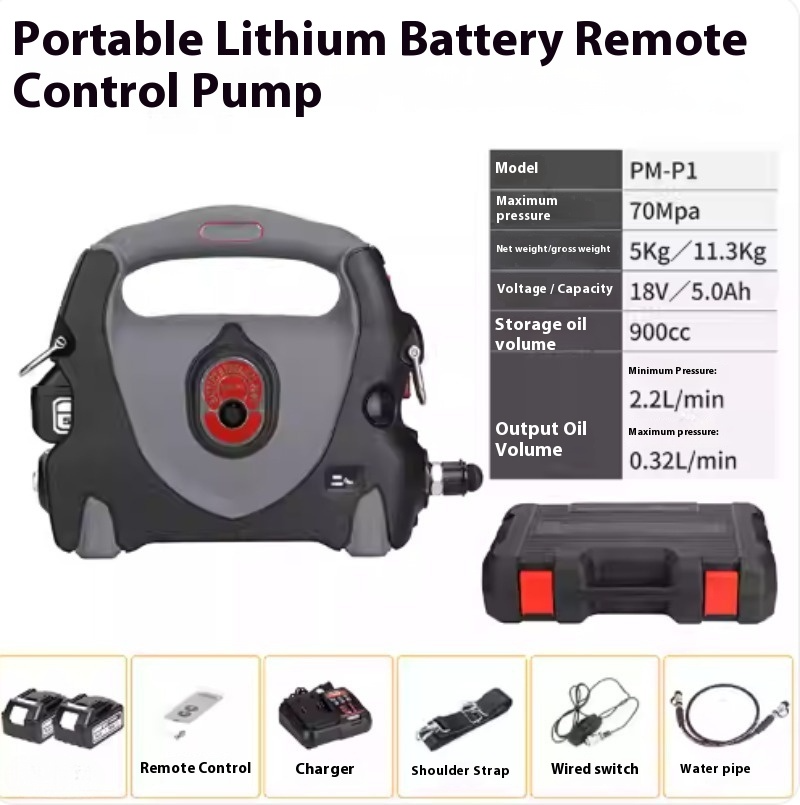 Portable Electric Hydraulic Power Unit Wireless Remote Control Pump | eBay