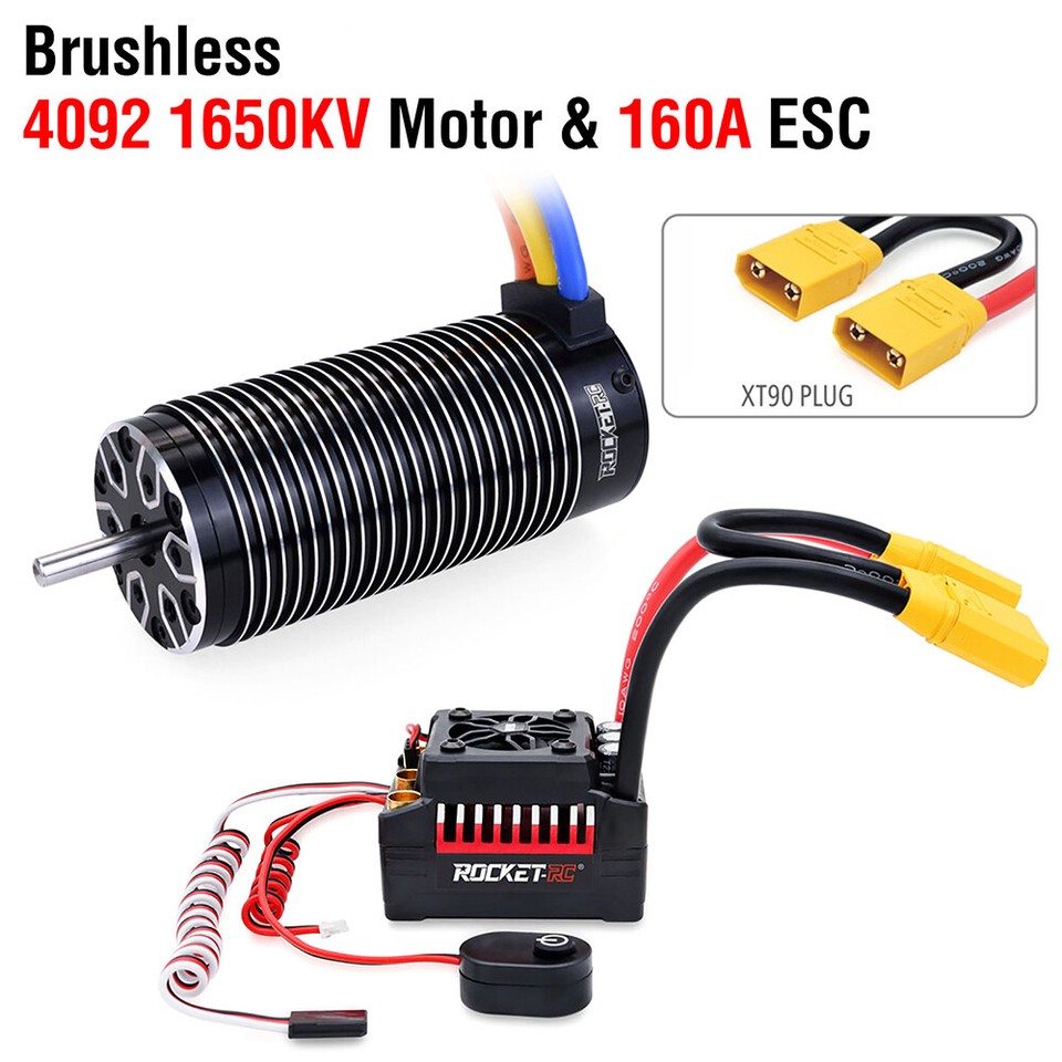 SURPASS HOBBY 4092/4082/4068 Brushless Motor 130A/160A ESC for 1/8 RC ...
