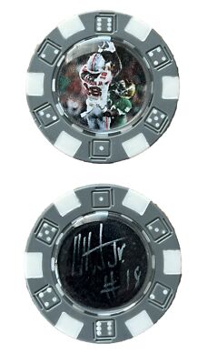 MARVIN HARRISON JR WR 18 - OHIO STATE BUCKEYES - *Signed* POKER CHIP ...