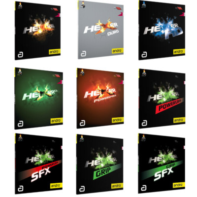 Andro Hexer Duro HD + Powersponge Powergrip SFX Powergrip Grip SFX Grip | eBay.de