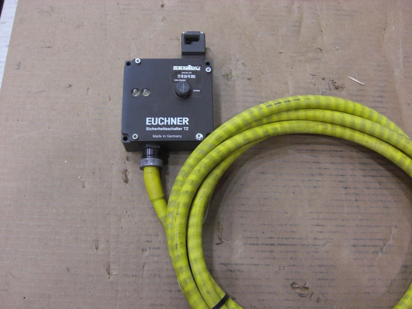 Used Euchner Safety Switch TZ1RE024PG0R8C, TZ1 RE 024 PG OR8C, w/14 ...