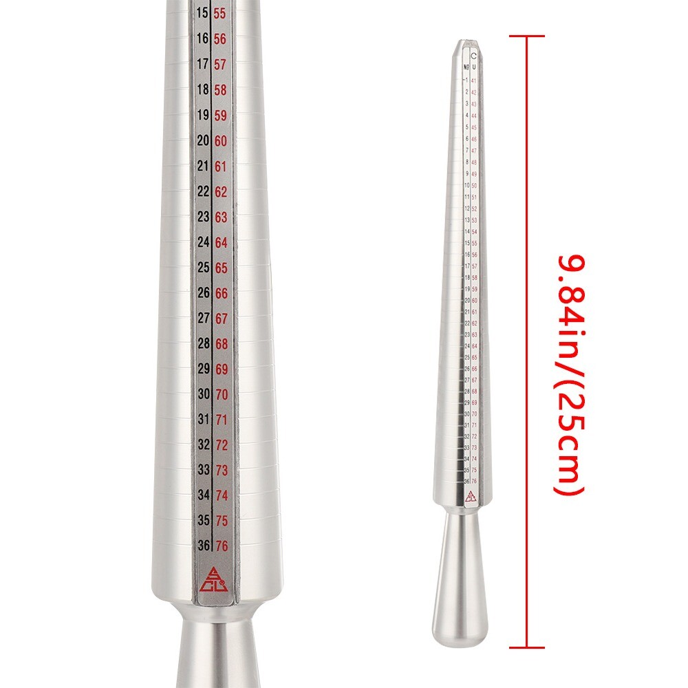 Metal Jewelry Measure Tool Silver Gauge Measure Stick Jewelry ...