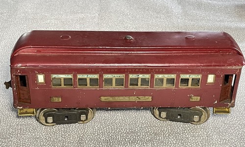 Pre-war Lionel 319 Pullman Standard Gauge Passenger Car Maroon NY Central Lines | eBay