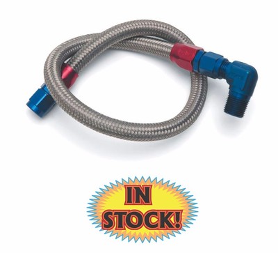 Edelbrock 8123 - Fuel Line for SBC, Use with 8134 - Stainless | eBay