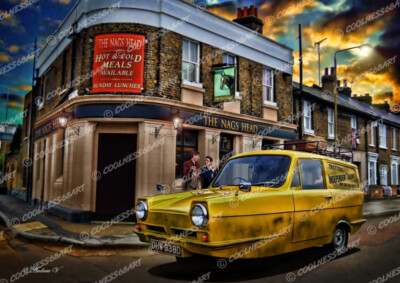 Only Fools and Horses Original Art Print/Robin Reliant/Del Boy/Rodney ...