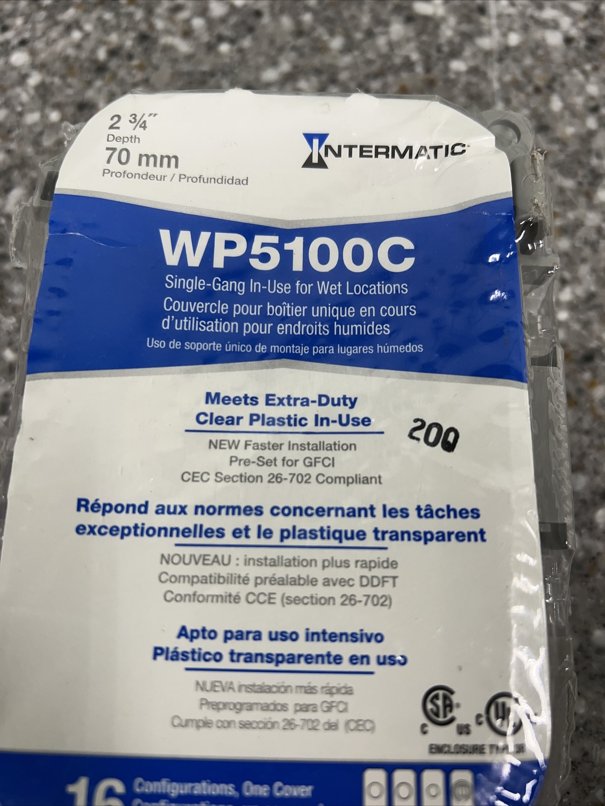Intermatic WP5100C Single-Gang In-Use Cover for Wet Locations 16 ...