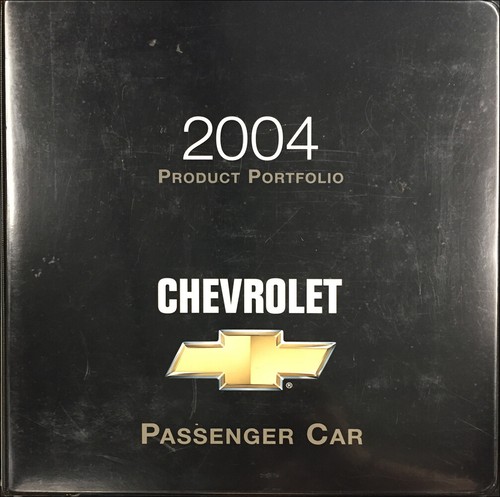 2004 Chevrolet Voiture Données Livre Dealer Album Couleur Et Tapisserie ...