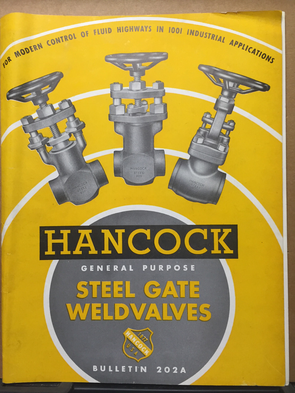 Vtg 3M Catalog Hancock Gate Valves 1955 Asbestos Packing Manning ...