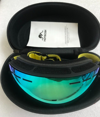 Hongdak Ski Goggles Snowboard Anti Fog Winter Sports - Emerald - NEW | eBay