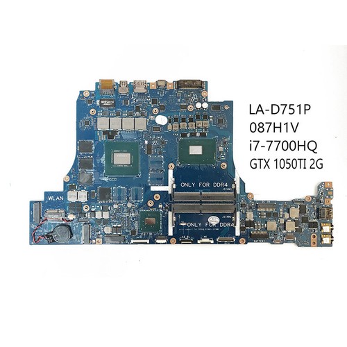 087H1V For Dell Alienware 17 R4 GTX1050TI 2G I7-7700HQ Motherboard LA ...