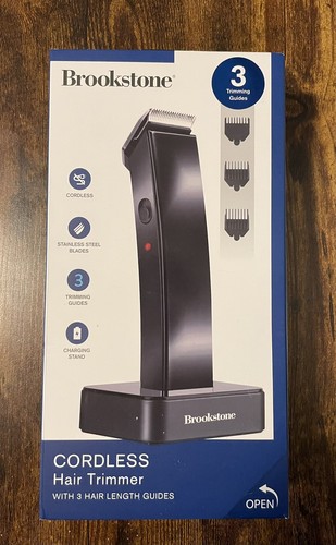 Brookstone Men’s Hair Beard Trimmer~Shaver~ Cordless~Rechargeable~NEW ...