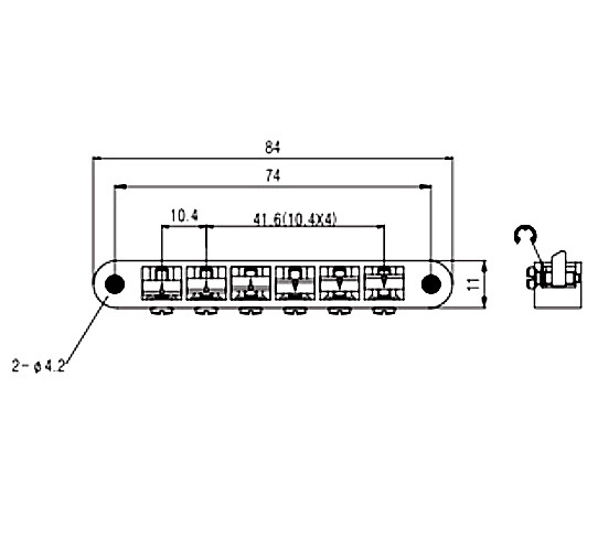 LOT of 16 BLACK Wilkinson ABR-1 Style Wireless Tune-O-Matic Guitar ...