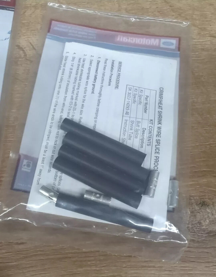 Motorcraft Wire Splice Shrink Tubing Repair Kit WT-56816 / Ford 3U2Z ...