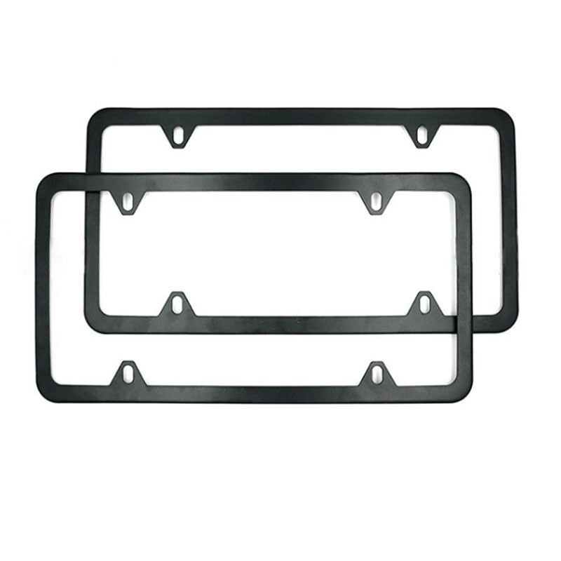 2x High Quality Stainless Steel Metal License Plate Frame Tag Cover ...