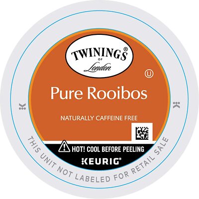 Twinings of London Pure Rooibos Red Tea Single Serve K Cups - 48 Count ...