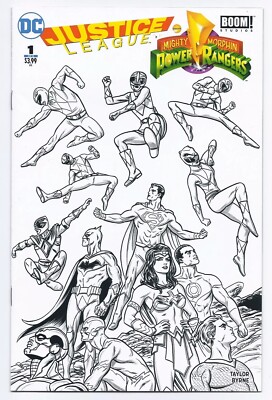 DC Boom Justice League Power Rangers #1 Fried Pie Variant Mike Allred B ...