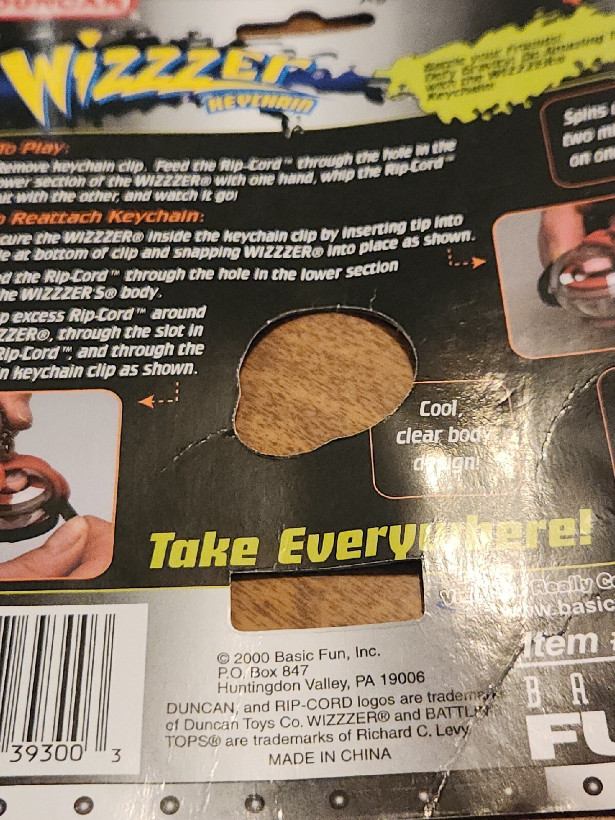 Open Pkg COMPLETE Duncan Wizzer Battling Tops Storm Series Red Keychain ...