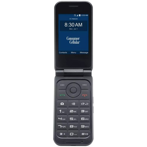 ZTE Link II - Z2335CC - Red (Consumer Cellular) 4G LTE VoLTE GSM Flip ...