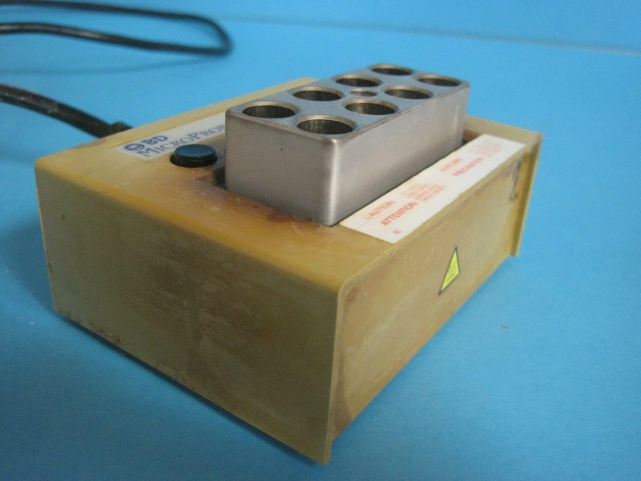 BD BECTON & DICKINSON 108004-01 MICRO PROBE LYSIS 8 PLACE HEAT BLOCK ...