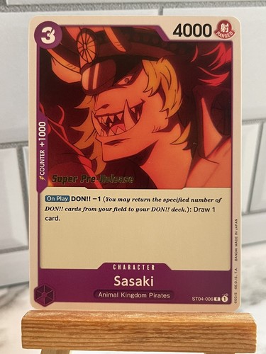 One Piece Card Game - Sasaki - ST04-006 - Super Pre-release - NM - English | eBay