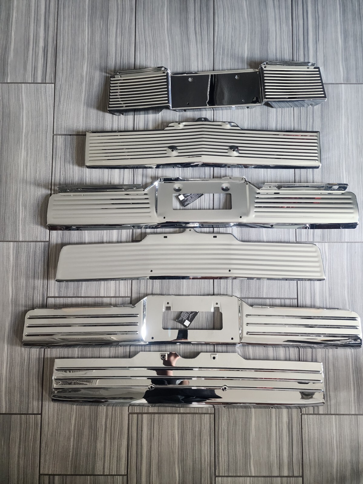 64 Impala Triple Chrome Plated License Plate Panels | eBay