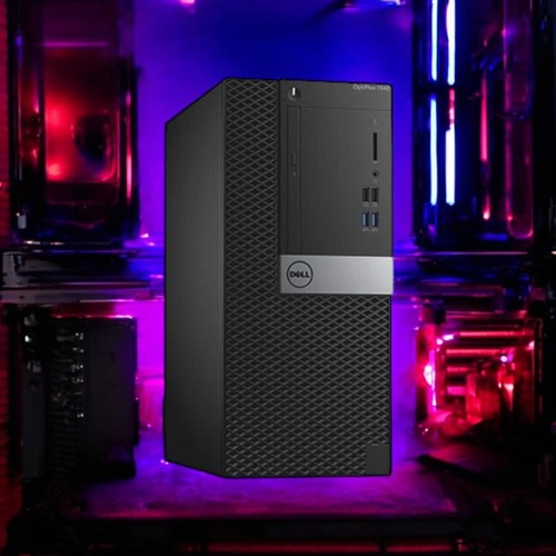 GAMING Dell Desktop PC MT Core i7 NVIDIA 2G GPU 16GB RAM 512GB SSD W11P ...