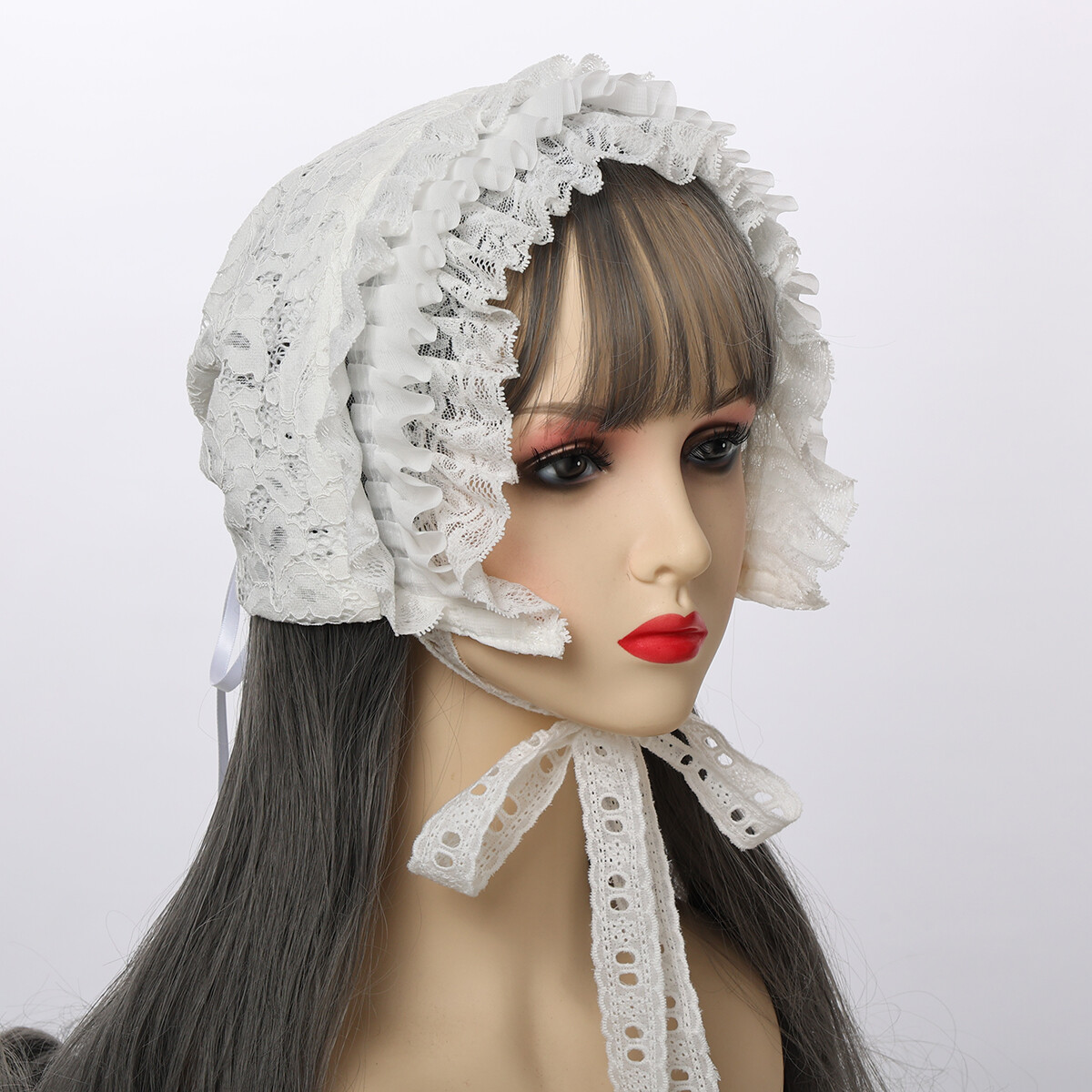 Retro Victorian Edwardian Maid's Mob Cap Retro Civil War Colonial Mob ...