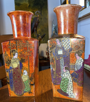 Wilton Ware English Porcelain - 1920s - Vases Pair 9 3/4” Tall | eBay