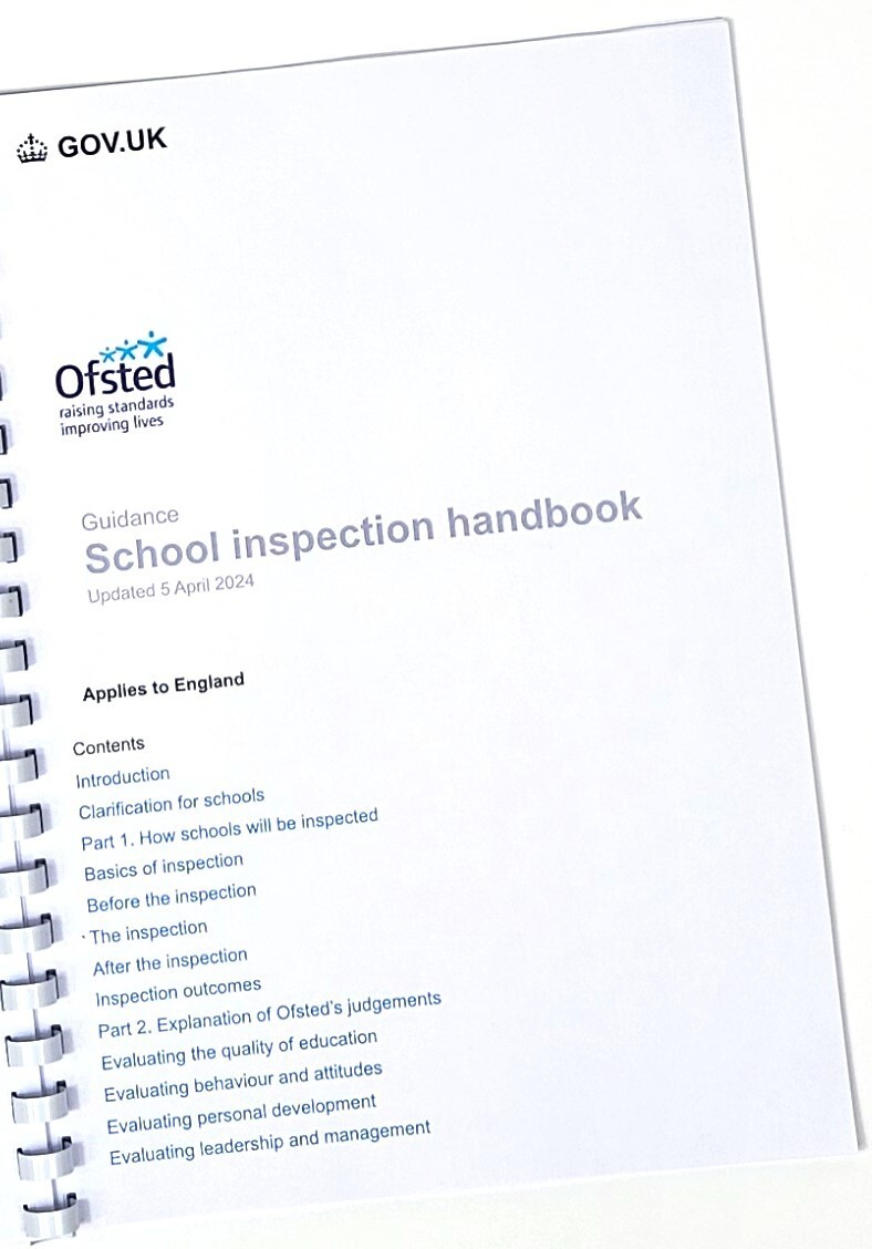 Ofsted Guidance School Inspection Handbook Updated 16th September 2024 ...