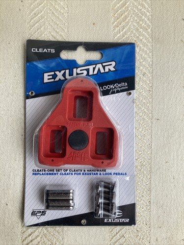 Exustar Pedals LOOK Delta Road Cleats Red 9d Float for sale online | eBay