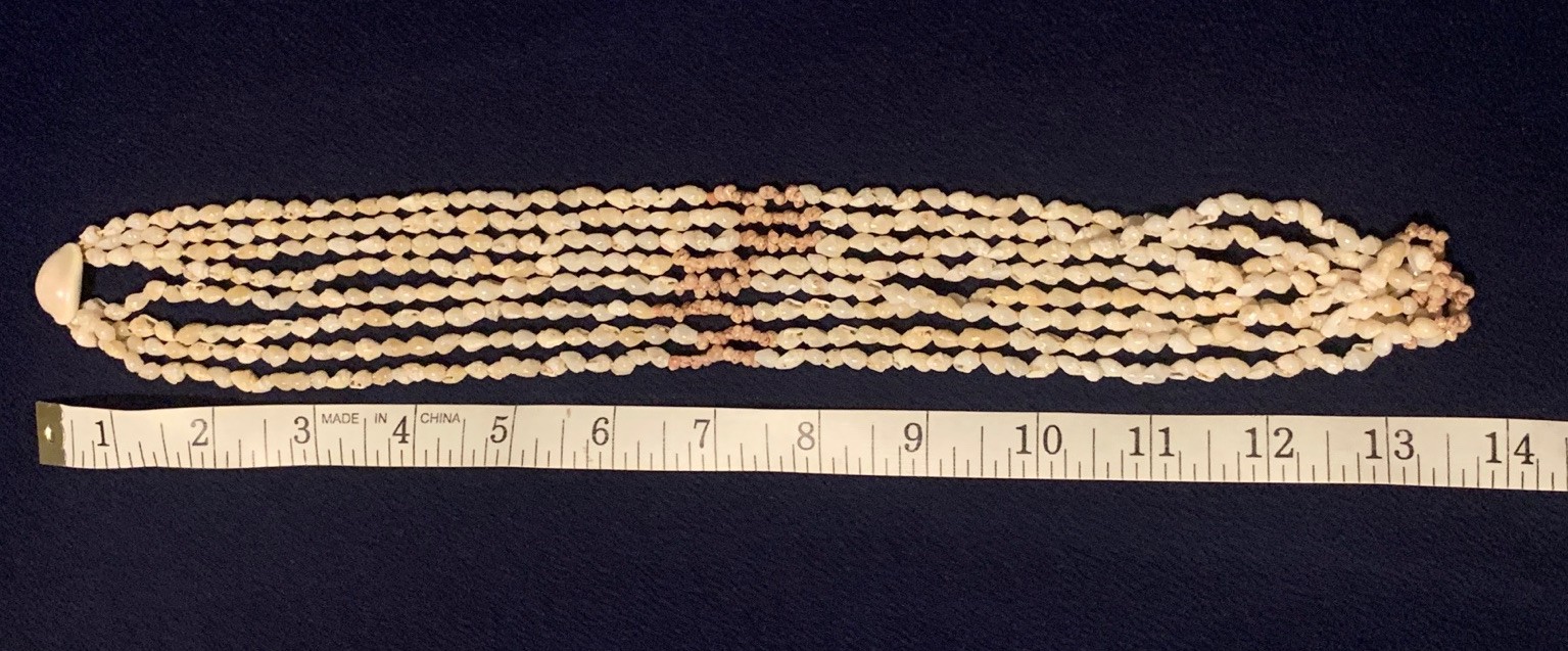 HAWAIIAN 27” Vintage Unique 100% 4 Strand Momi Shell Lei With ...