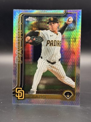JP Sears 2025 Topps Chrome Update #USC85 Prism Refractors San Diego ...