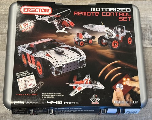 NEW Erector Motorized Remote Control Set-25 models- 416460 - 440 Parts ...