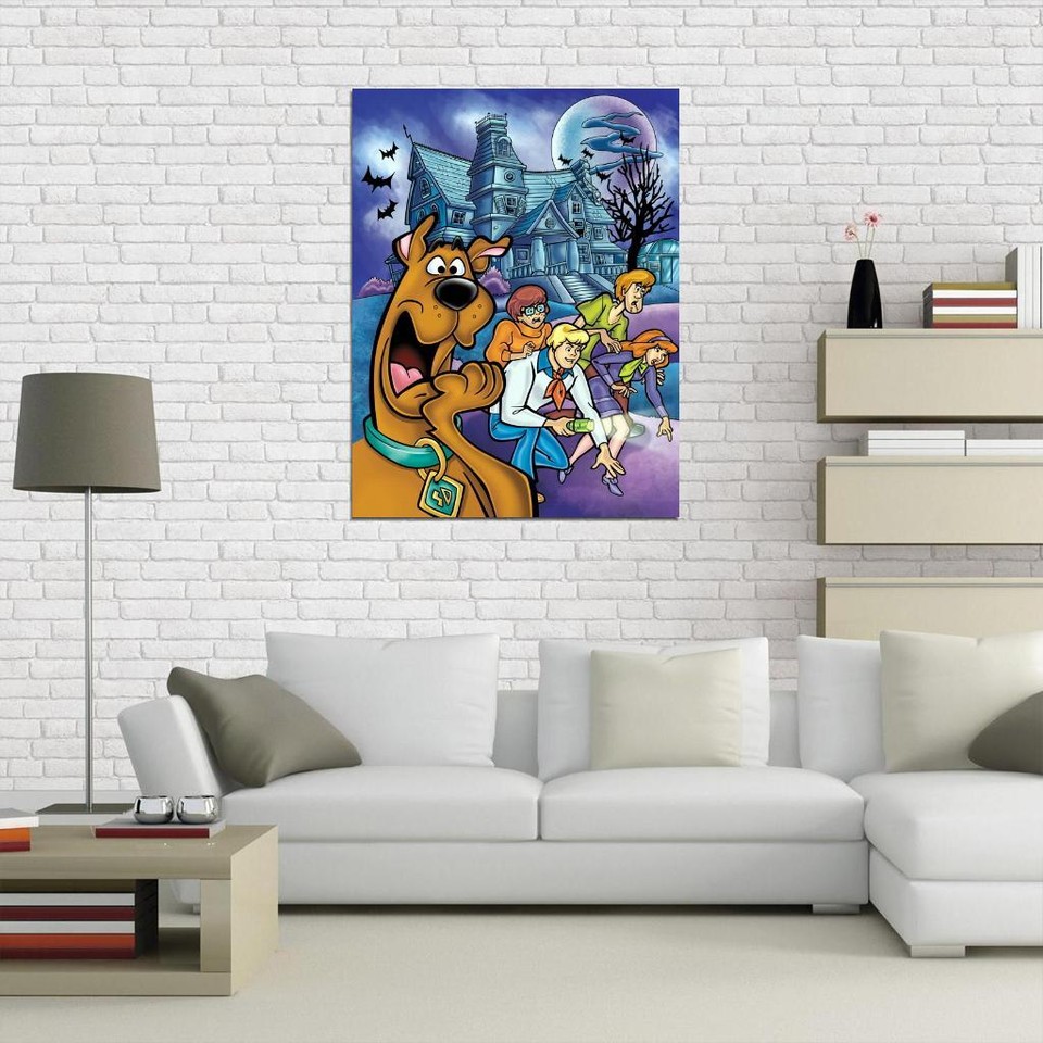 V2430 Scooby-Doo Characters Cool Funny Kids Cartoon Art Decor WALL ...
