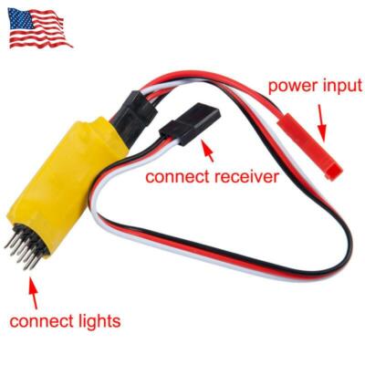 RC Receiver Light Remote Controlled Switch For RC Model Car Crawler ...