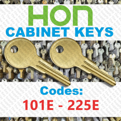 ( 2 pack) Two Hon Desk & File Cabinet keys / Select key code / Series ...