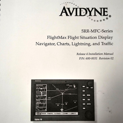 Avidyne FlightMax 5RR-MFC Install Manual | eBay