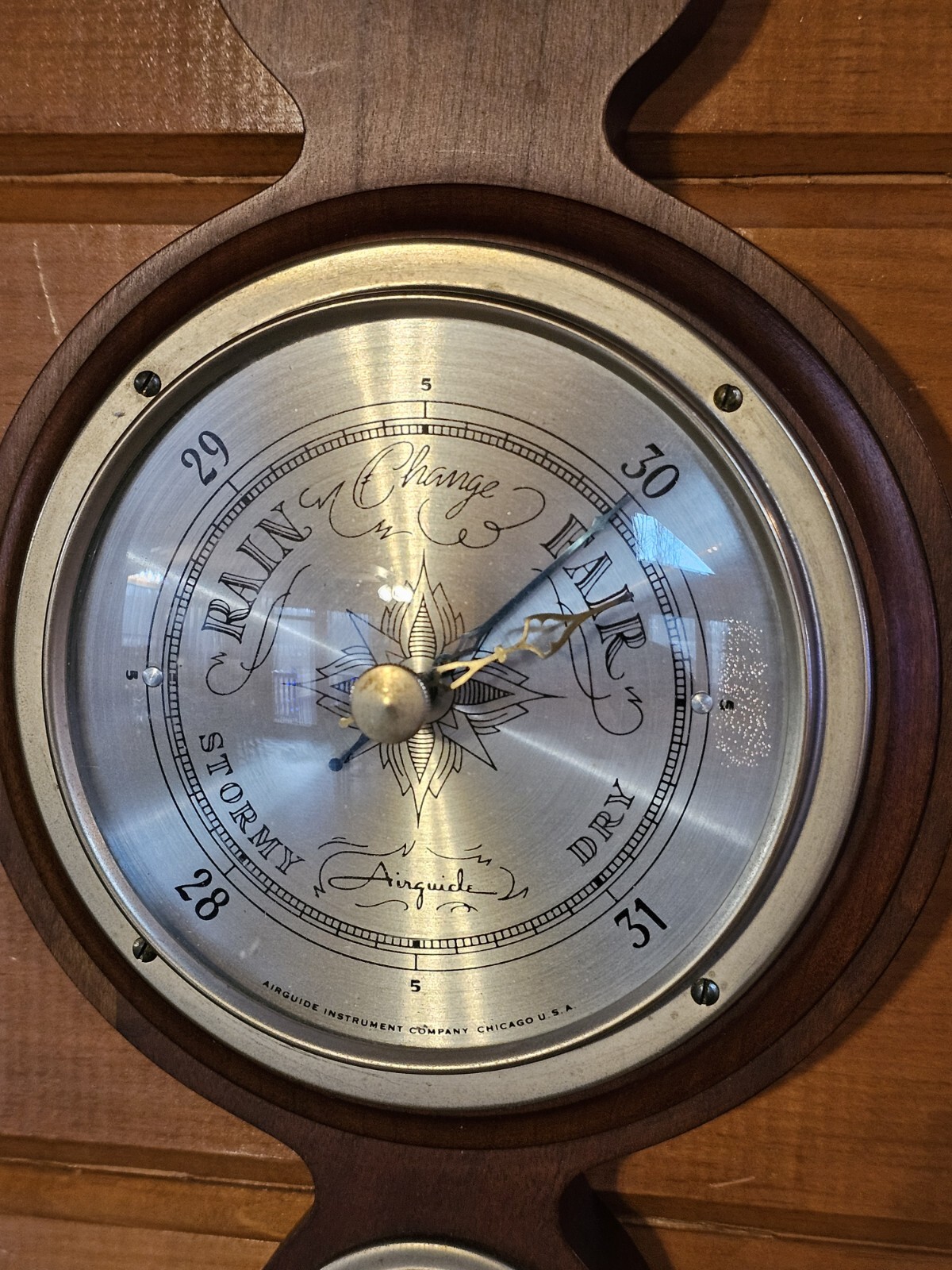 Vintage 20 1/2" Antique Airguide Barometer Weather Station | eBay