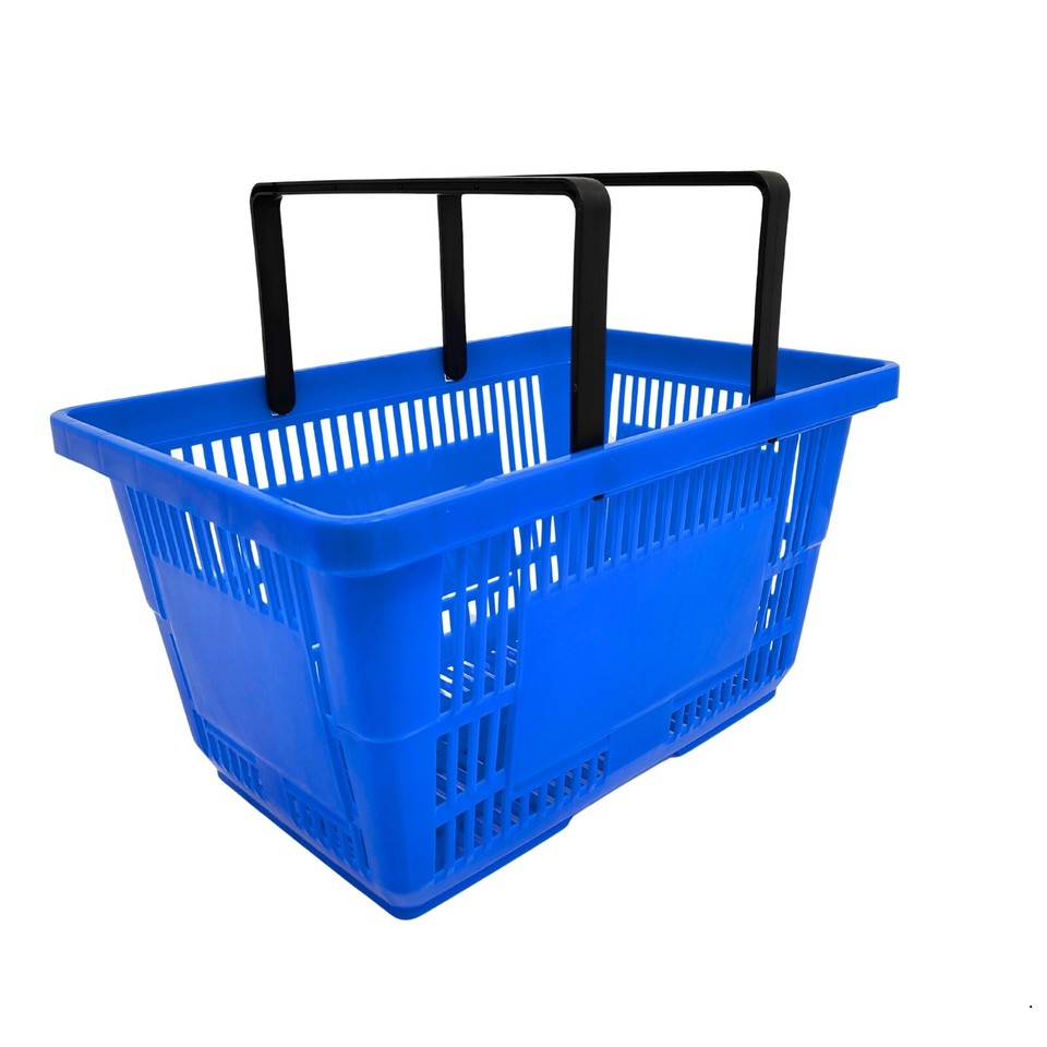 Retail Shop Supermarkets Stacking Shopping Baskets Metal Plastic Retail ...