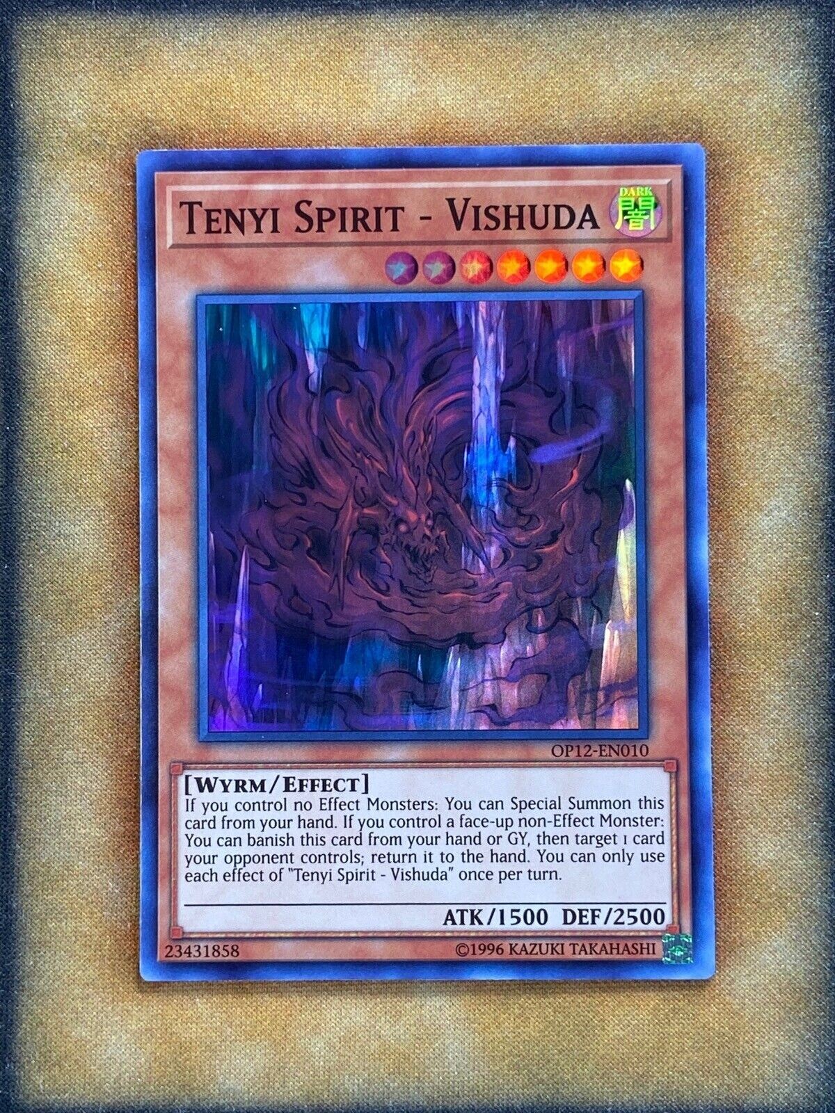 Yugioh Tenyi Spirit - Vishuda OP12-EN010 Super Rare NM | eBay