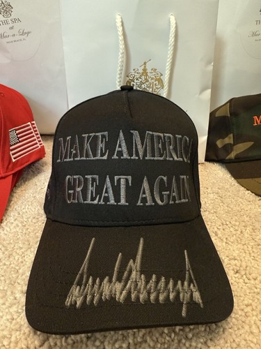 Authentic Donald J Trump signed MAGA hat From Mar-a-largo | eBay