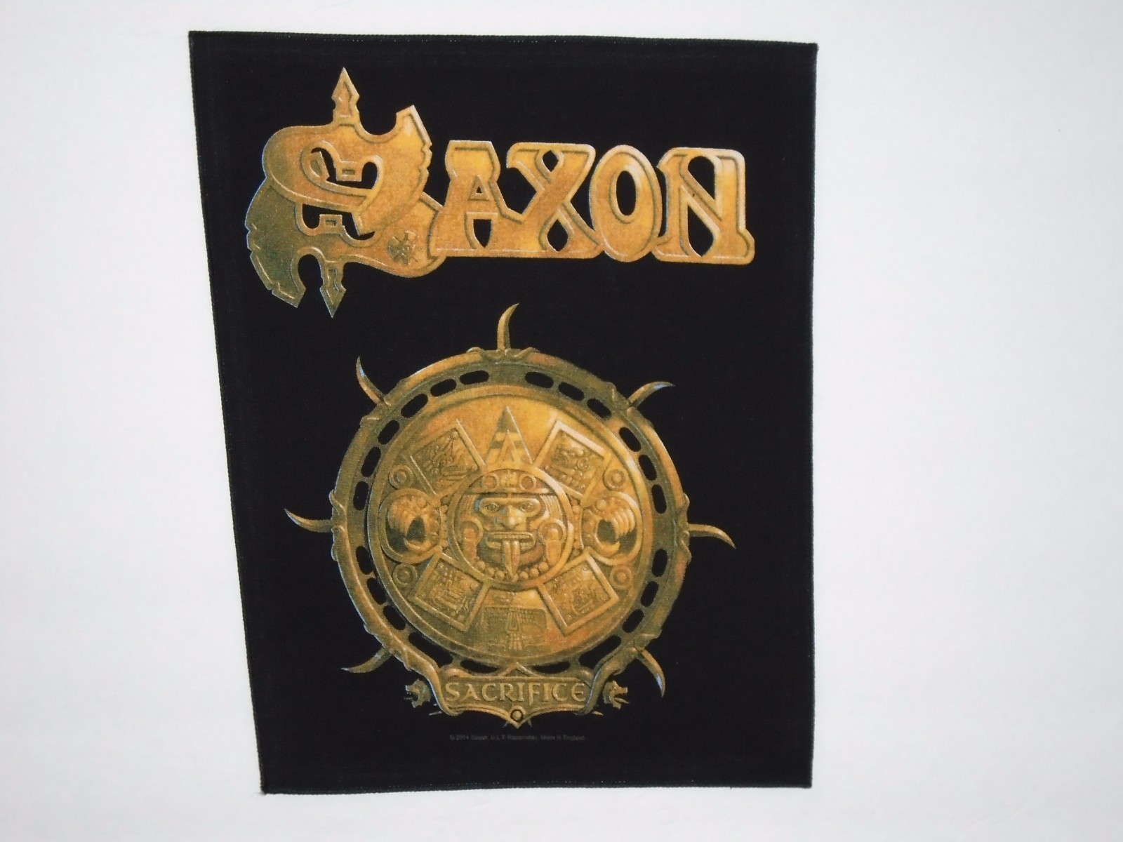 SAXON SACRIFICE PRINTED BACK PATCH | eBay