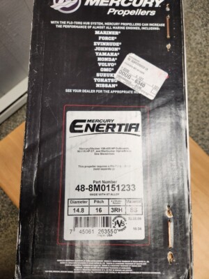 Mercury 48-8M0151233 Enertia prop NEW OEM | eBay