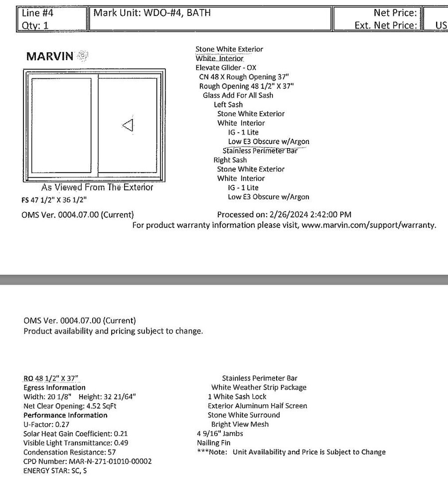 Marvin Elevate Windows | eBay